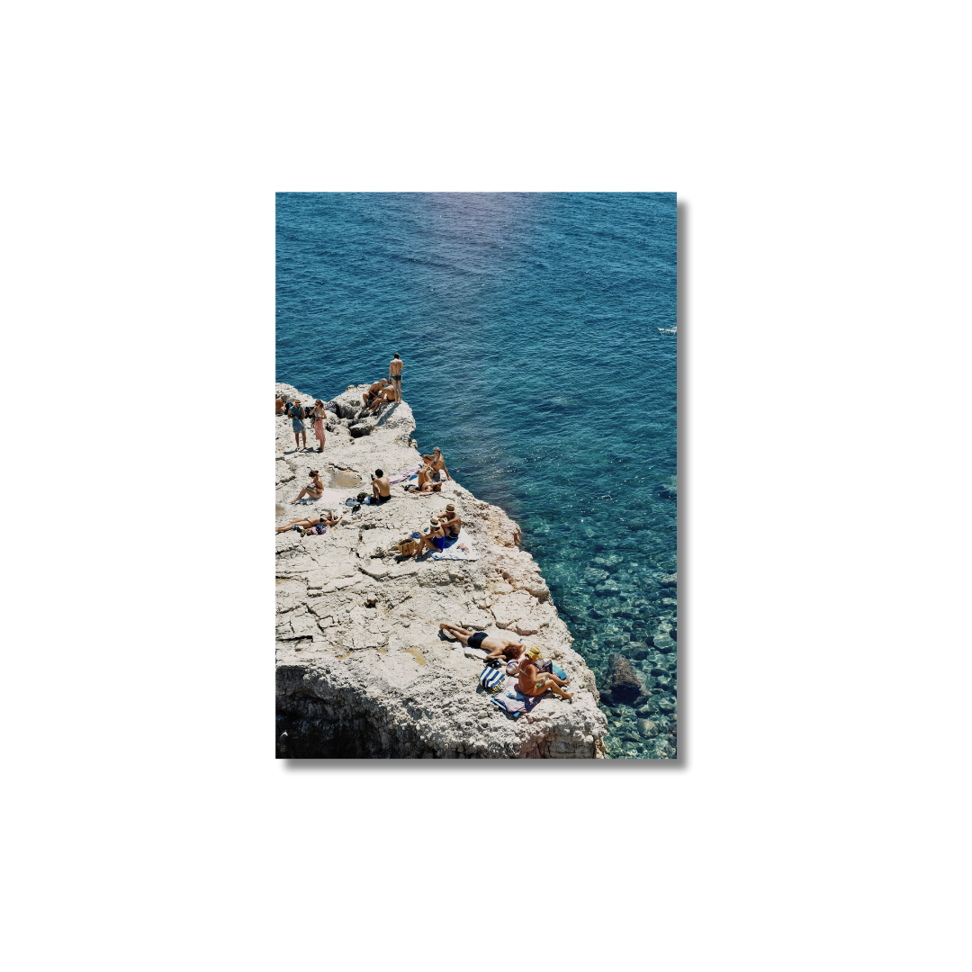 Mediterranean Summer Cliffside Poster – Limitless Together