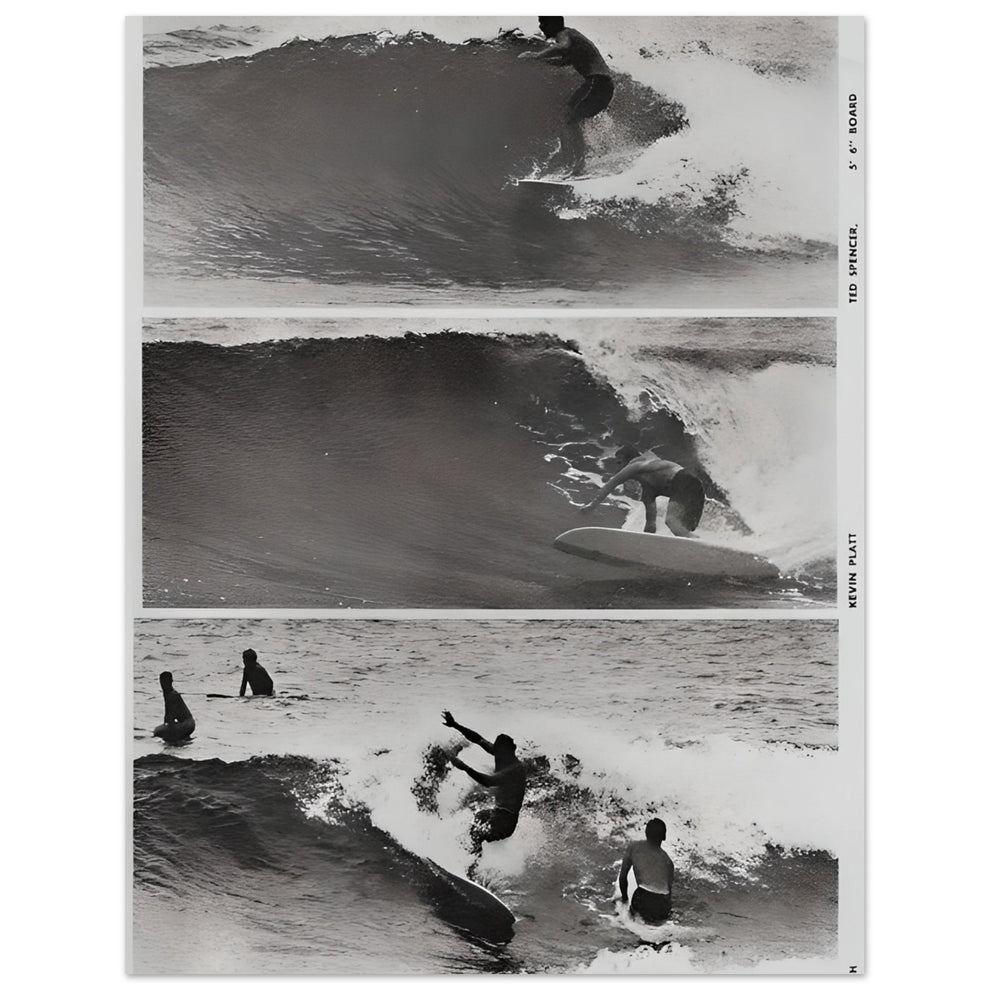 B&W: riding the waves - Poster – Limitless Together