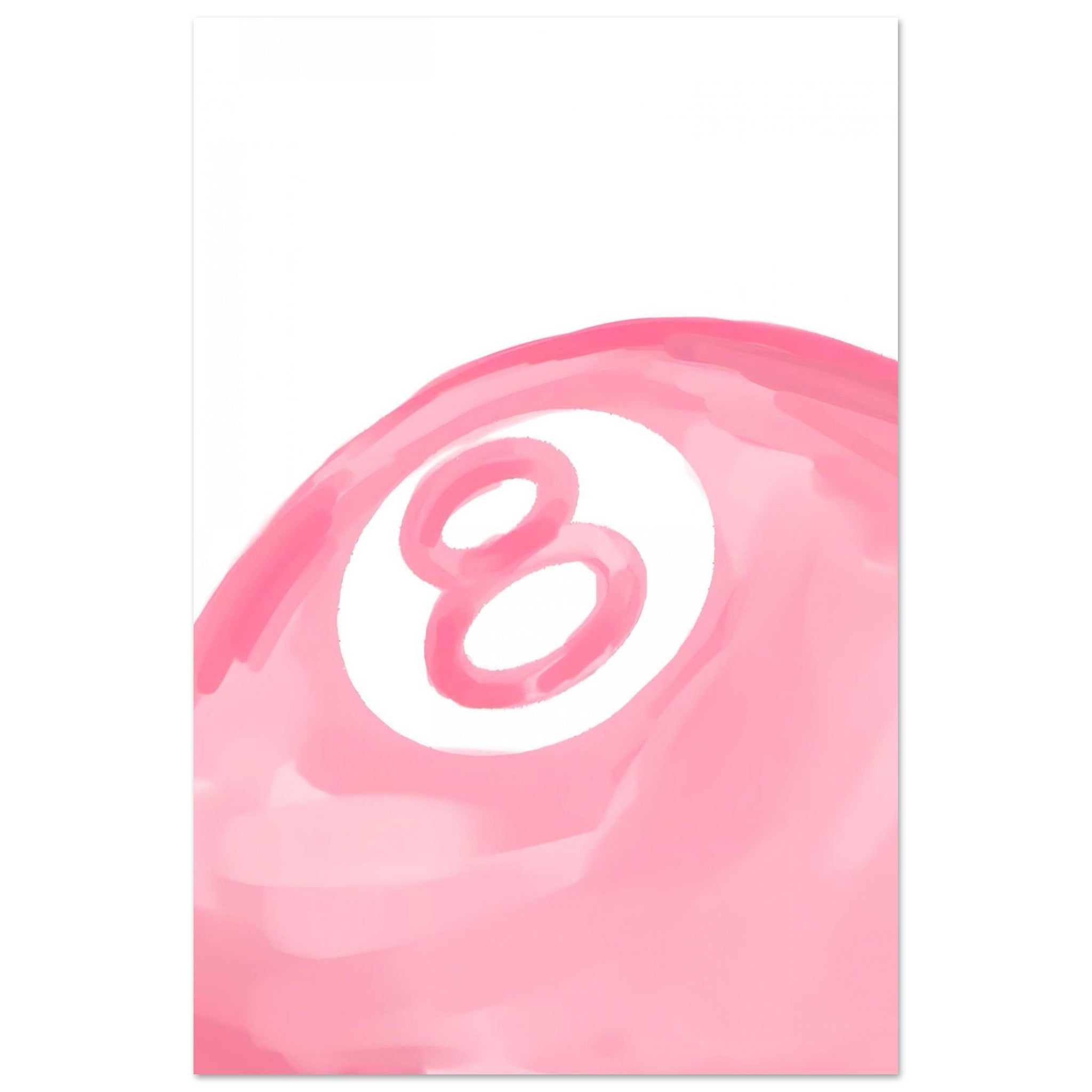 Pink Eight Ball - Poster – Limitless Together